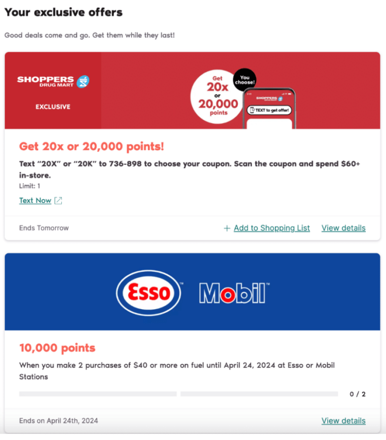 The Complete Guide to PC Optimum | Frugal Flyer