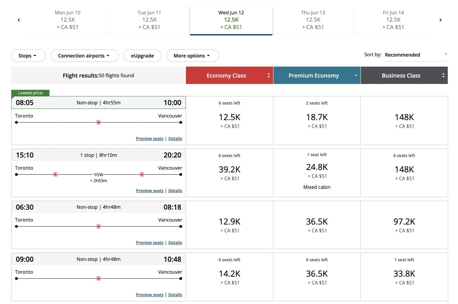 Understanding the Aeroplan Award Chart | Frugal Flyer