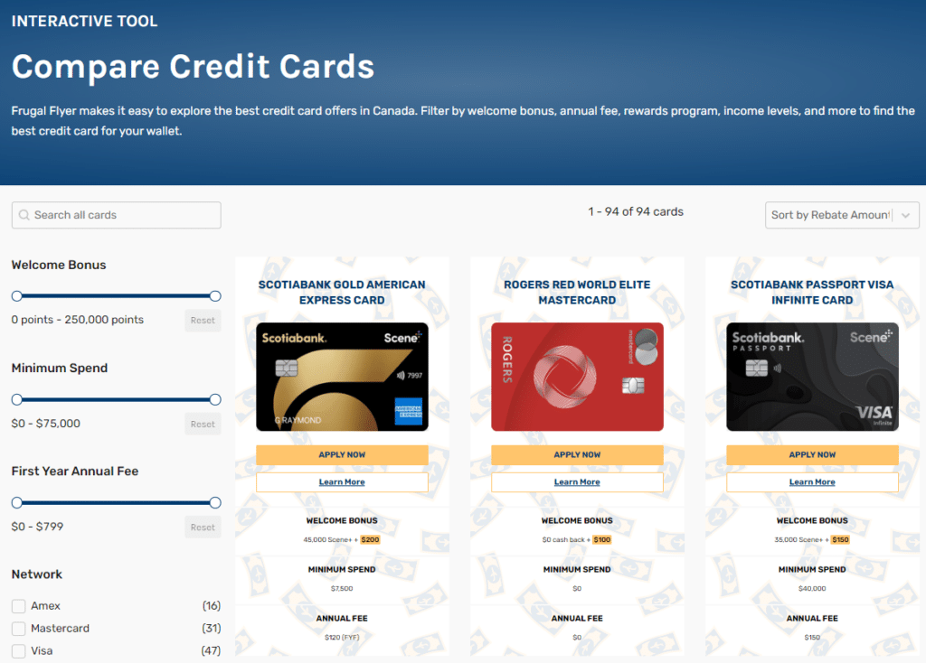 Best Credit Cards in Canada (April 2026) | Frugal Flyer