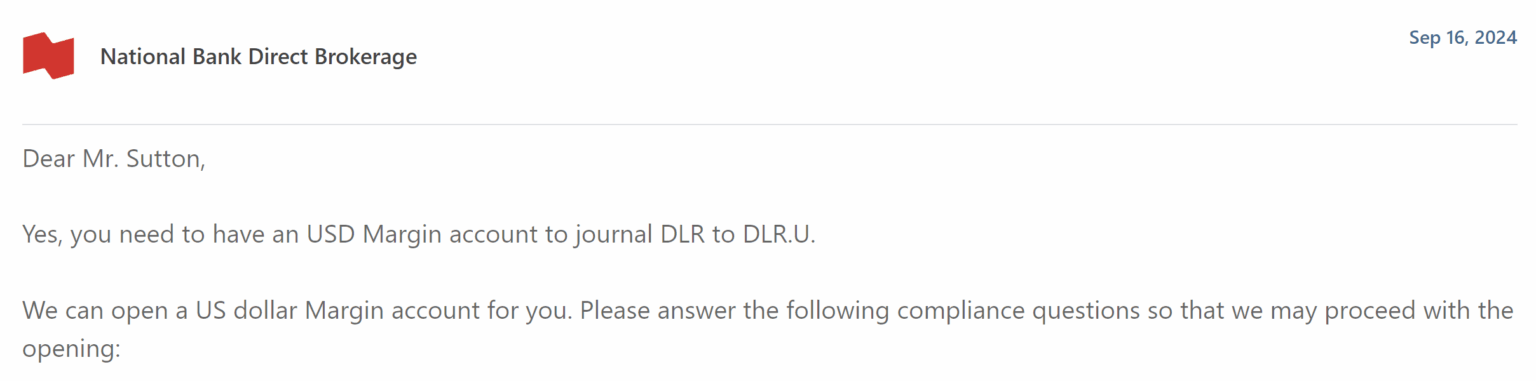 Norbert’s Gambit with National Bank Direct Brokerage: Step-By-Step ...