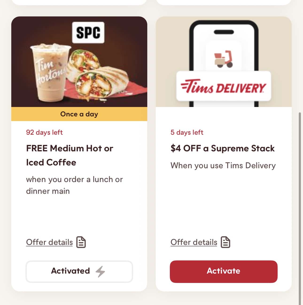 Tims Rewards | Frugal Flyer